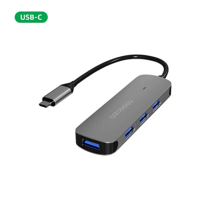 Jual GOOJODOQ Premium 4-in-1 USB Type A / Type C USB 3.0 Hub for Mobile ...