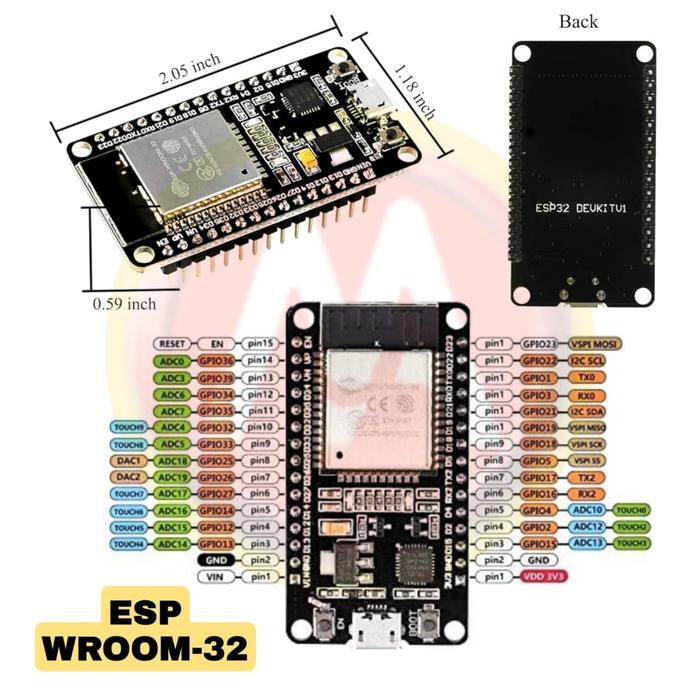Jual NodeMcu ESP8266 V3 Lua CH340G WIFI Module - ESP WROOM-32 - Jakarta ...