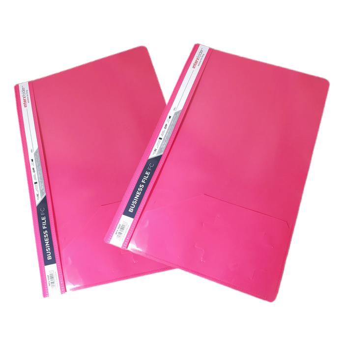 Jual INTERXFOLDER - Business File Map Plastik Ukuran F4 - LUSIN - Pink ...