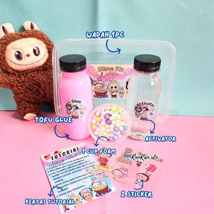 Jual Paket slime kit Labubu Lengkap/ Slime Labubu/ Slime kit labubu ...