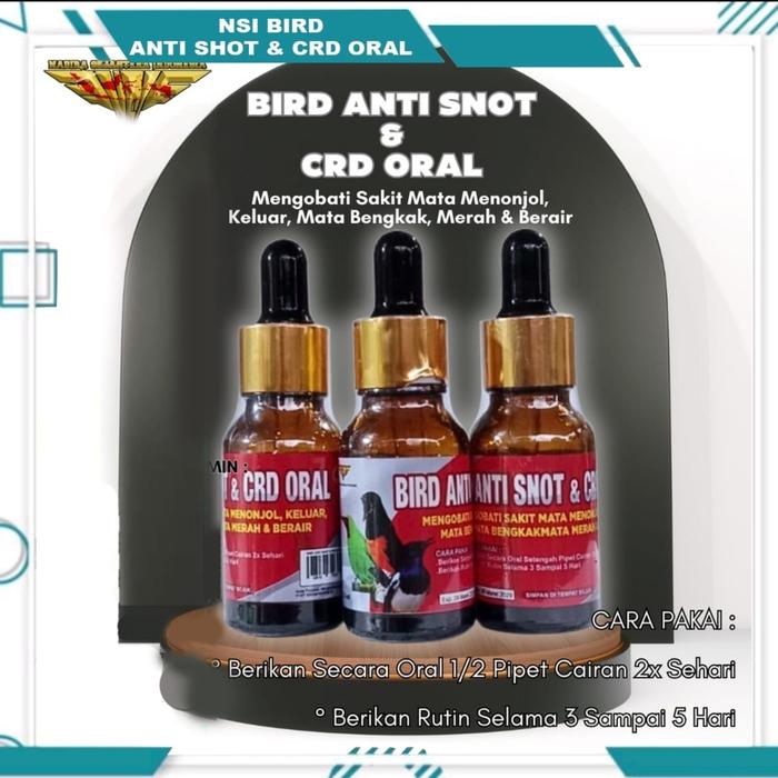 Jual NSI BIRD Anti Snot & CRD Oral Obat Sakit Mata Burung Menonjol ...