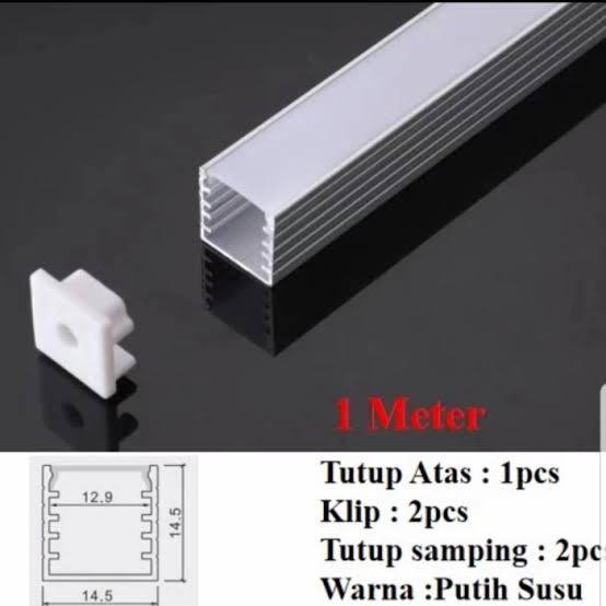Jual Cover LED Strip / Cover LED Bar Alumunium Pelindung LED Siku ...