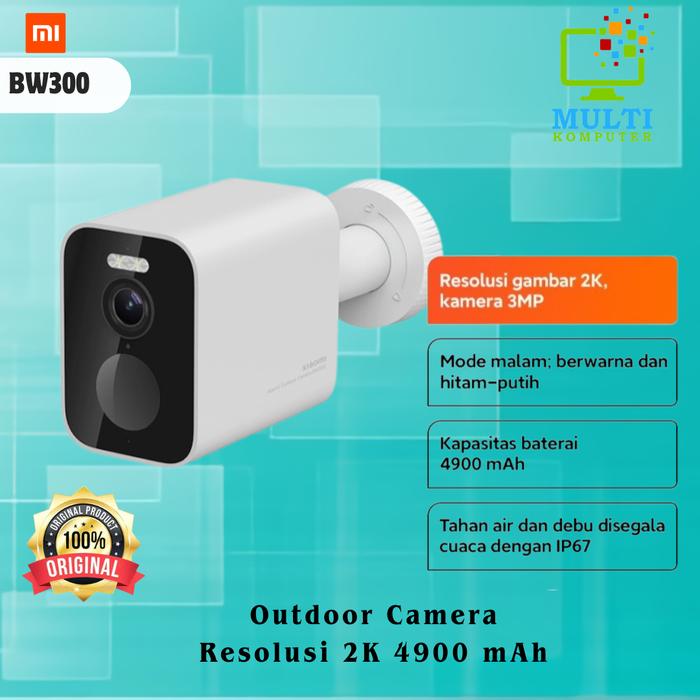 Promo CCTV Xiaomi Outdoor Camera BW300 | Resolusi 2K | 4900 mAh | Tahan ...
