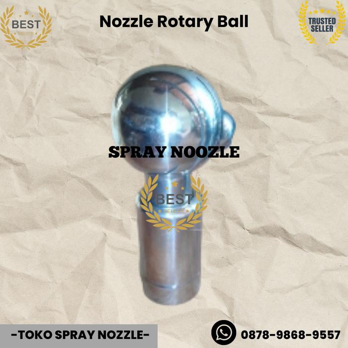 Jual ECO Nozzle Rotary Spray Ball Clamp CIP Tank Cleaning stainless 304 ...