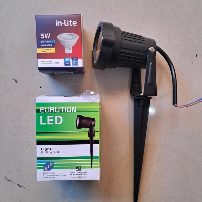 Jual lampu taman INLITE 5W 4000K 220v sorot outdoor tahan air ...