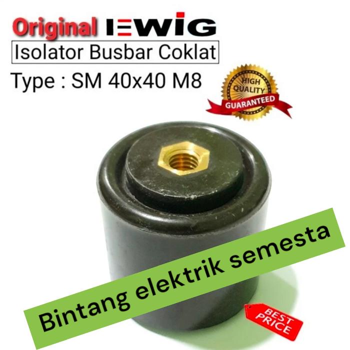Jual Isolator Busbar EWIG SM 40x40 M8 Coklat Original - Jakarta Barat ...