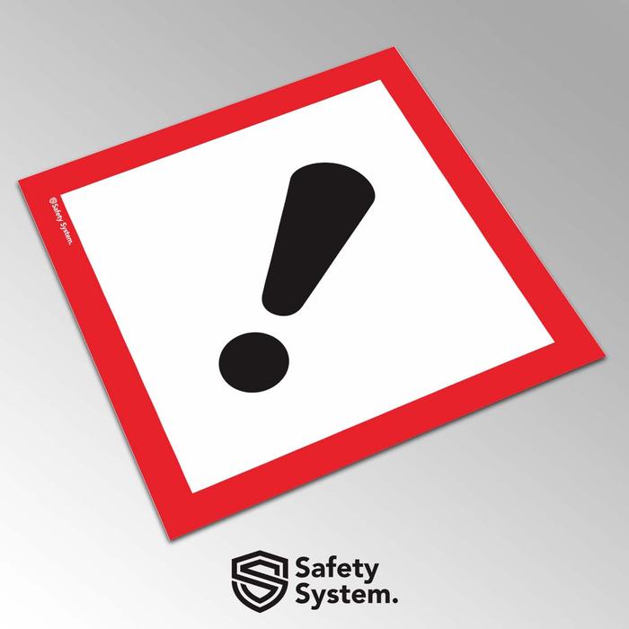 Jual Sticker K3 label simbol B3 GHS iritasi (irritant) - L - Kab ...