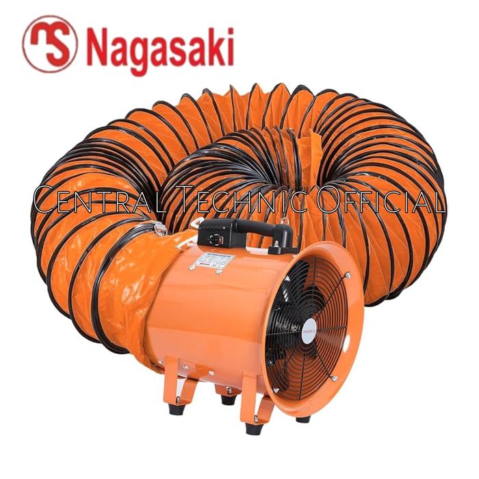 Jual Kipas Blower Ventilator portable 12 inch Plus Flexible Duct 5 ...