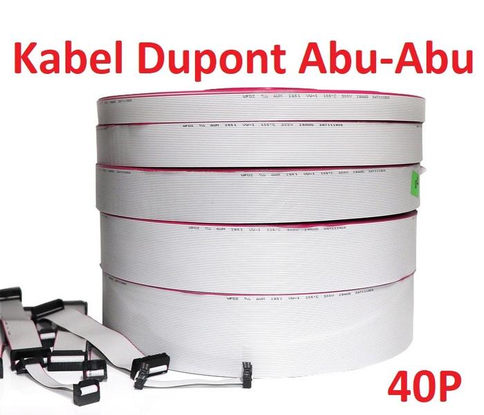 Jual KABEL Flat RIBON DUPONT Pita GRAY ABU Abu Pita IDC 40P 40 PIN ASP ...