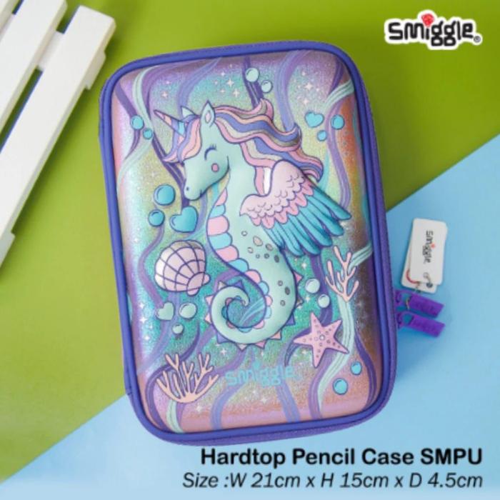 Jual Smiggle Hard Pencil Case - Kotak Pensil Smiggle - SEAHORSE PURPLE ...