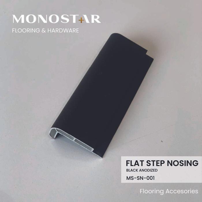 Jual FLAT STEP NOSING – KUKU MACAN AKSESORIS TANGGA VARIASI MATT LANTAI SPC - BLACK - black ...