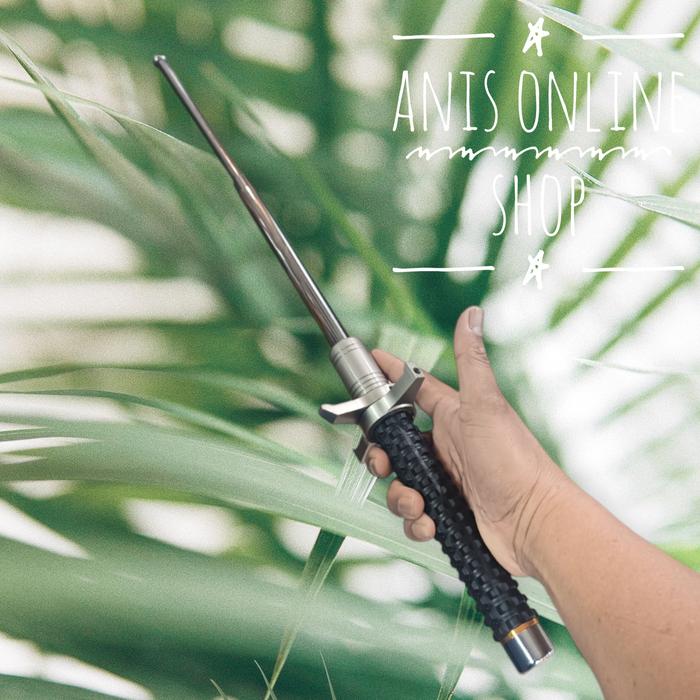 Jual Baton Stick titanium solid steel / long baton stick - silver 64cm ...