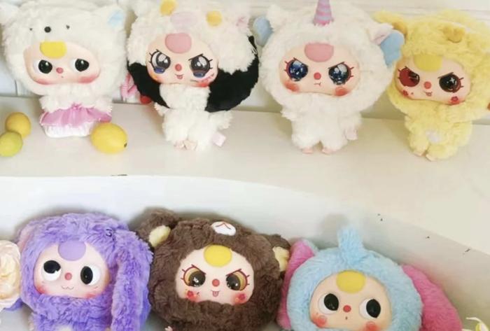 Jual Baby Three Big Head Baby Zipper Bag Plush BLINDBOX / Tas Baby ...