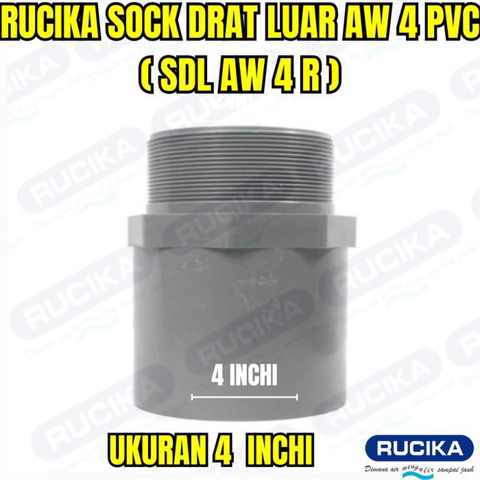 Jual Socket Fittting Pipa PENYAMBUNG PARALON SOCK DRAT LUAR AW UKURAN 4 ...