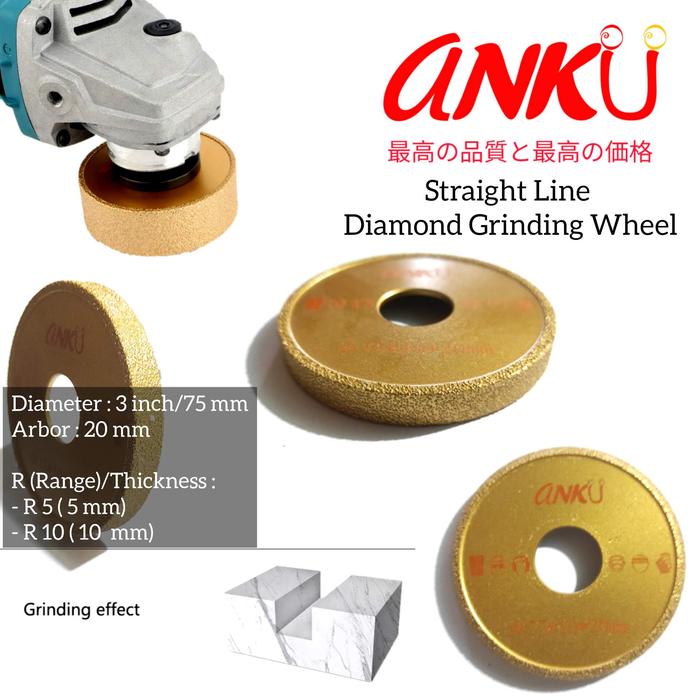 Jual Mata Pinggul granit, mata Bevel Granit Bullnose 10mm Roda Gerinda ...