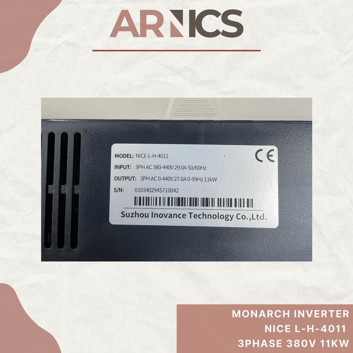 Jual Monarch Inverter NICE1000 3Phase 380V 5.5kw / 7.5kw / 11kw Non ...