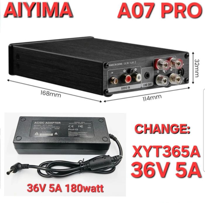 Jual AIYIMA A07 PRO Amplifier 2x300w TPA3255 Class-D Amplifier w BT 5.2 ...