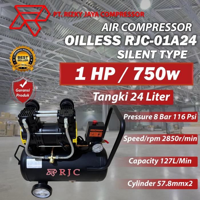 Jual Kompresor Silent Oilless 1hp 2hp 3hp 4hp Compressor Oiless listrik ...