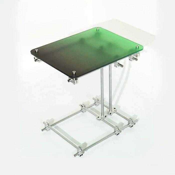 Jual Meja Transparan Meja Gradiasi Meja Stainless Transparent Side ...