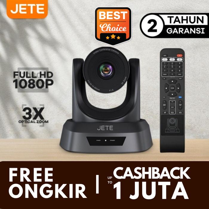 Promo Webcam Video Conference 4K JETE Group 2 12x Zoom with 2 Expansion ...