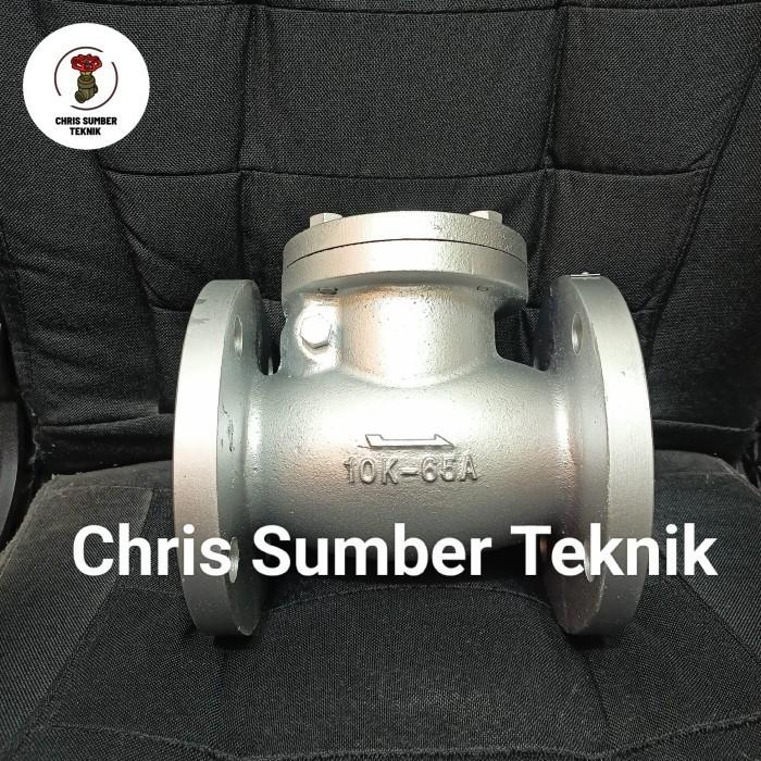 Jual Swing Check Valve 4" Inch DN100 JIS 10k Cast Iron / Check Valve ...