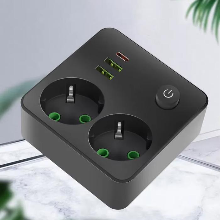 Jual Smart Stop Kontak Sultan USB Type C Terminal Sambungan Anti Panas ...