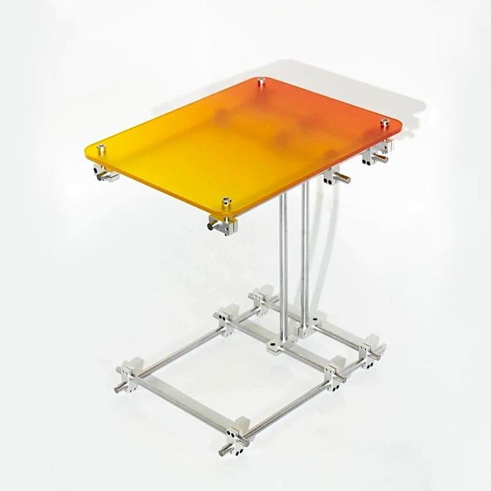 Jual Meja Transparan Meja Gradiasi Meja Stainless Transparent Side ...