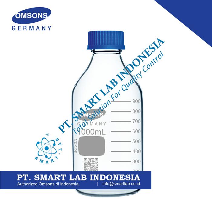Jual 1400.100.04 BOTTLES REAGENT GL45 SCREW CAP @100ML, OMSONS - Kab ...
