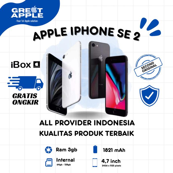 Promo iBox | iPhone SE 2 2020 64GB 128GB Second Resmi | All Operator ...