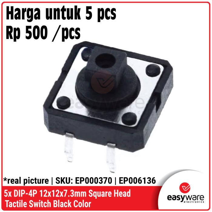 Jual 5x Tactile Switch 12x12x7.3mm Push Button B3F 4055 Cap Tact Switch ...