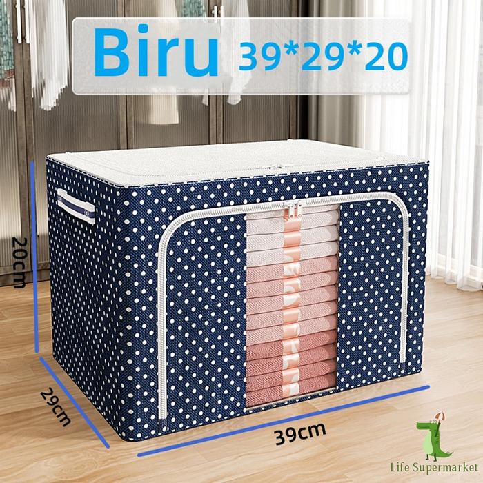 Jual [Stok Lokal] lipat Storage Box serbaguna tempat penyimpanan baju ...