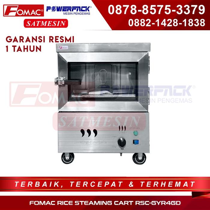 Jual Fomac Rice Steaming Cart RSC-GYR4GD ( 4 Susun ) / Mesin Pemasak ...