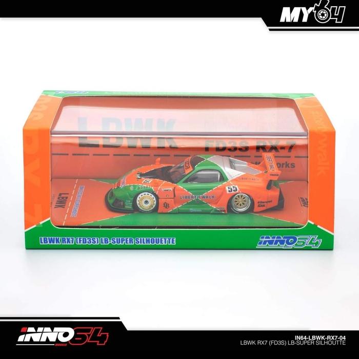 Jual INNO 1/64 MAZDA RX7 Liberty Walk LBWK RX-7 FD3S LB Super ...