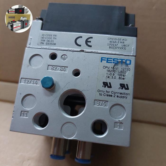 Jual SOLENOID VALVE FESTO CPV-10-VI / CPV10-GE-ASI-4E4A-Z M8 (170537 ...