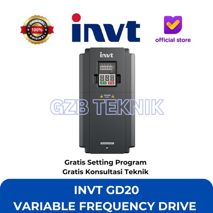 Jual Inverter INVT 11KW 380V 3Phase VFD Variable Frequency Drive GD20 ...