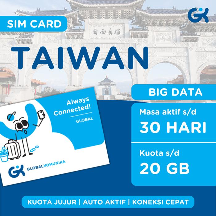 Jual Sim Card Taiwan Kuota Besar | Taipei Simcard Big Data - 15 Hari ...