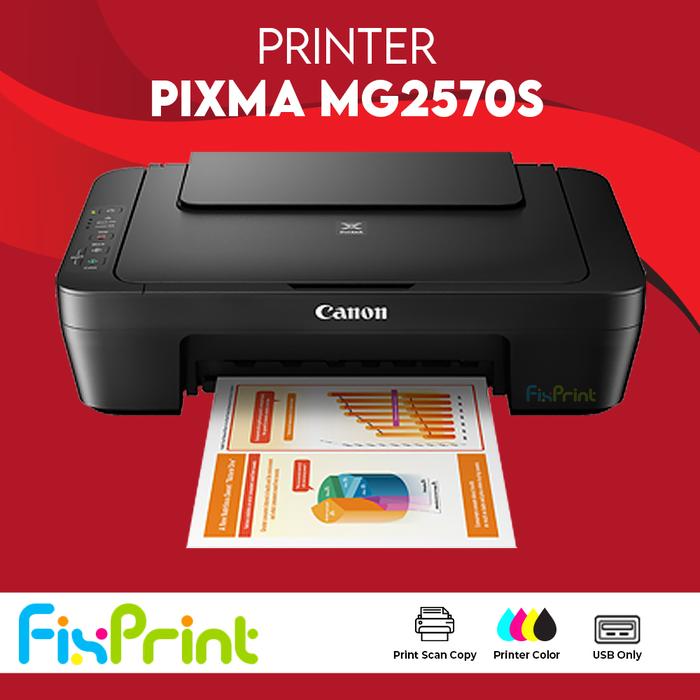 Promo Printer Canon MG2570S / MG2577S Print Scan Copy (Non Infus) 745s ...