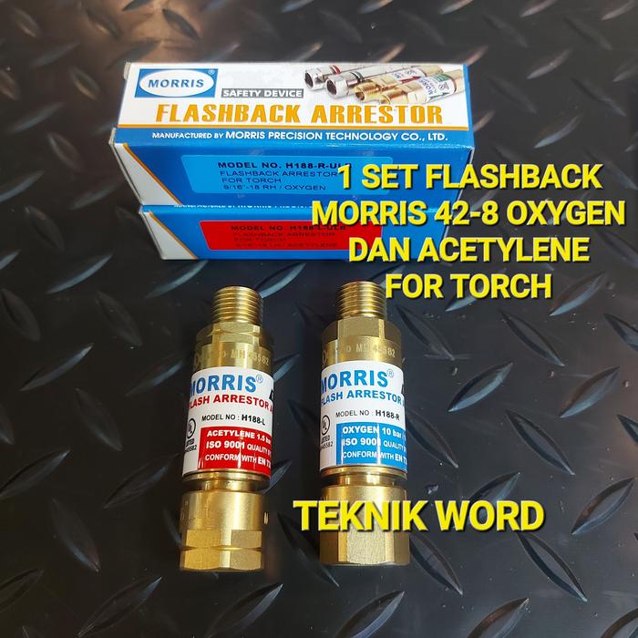 Jual MORRIS FLASHBACK ARRESTOR FOR TORCH OXYGEN ACETYLENE H188 9/16 ...