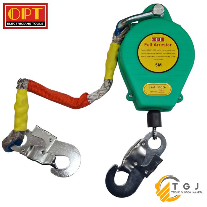 Jual Safety fall arrester 5M 10M 15M 20M retractable lifeline protector ...