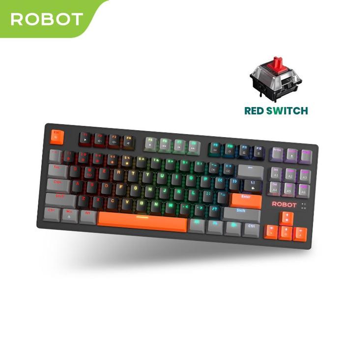 Jual Keyboard ROBOT WORKMATE III Wired Lumininous Mechanical Red Switch ...