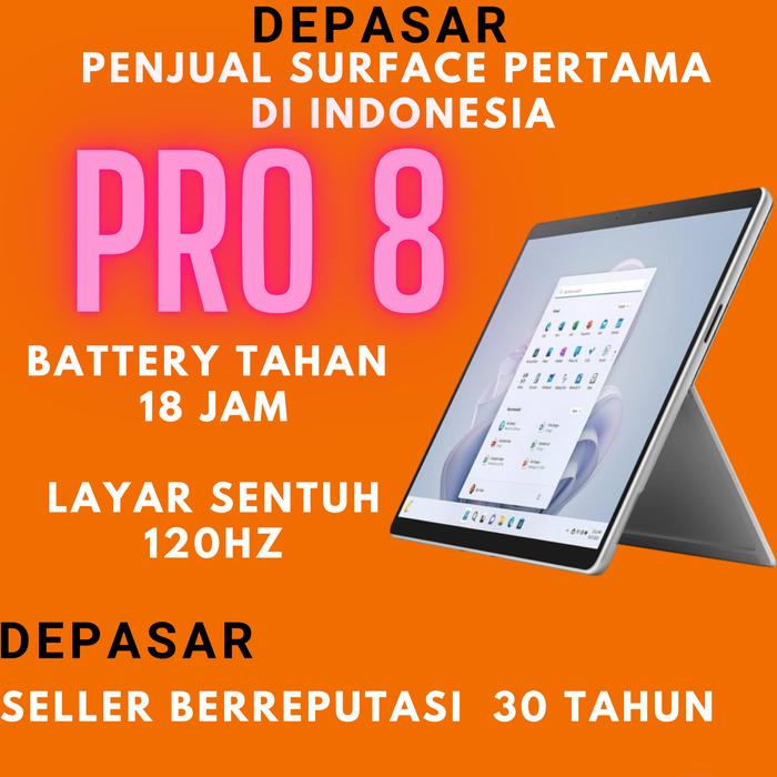 Jual Microsoft Surface Pro 8 i5 i7 RAM 8gb 16GB 32GB ssd 128GB 256GB ...