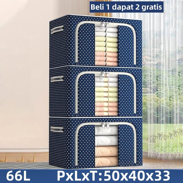 Jual [Stok Lokal] lipat Storage Box serbaguna tempat penyimpanan baju ...