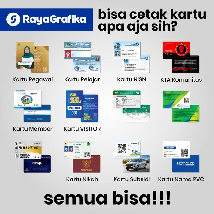 Jual ID CARD CUSTOM / KTA / KARTU PEGAWAI, PELAJAR, KARYAWAN, KOMUNITAS ...