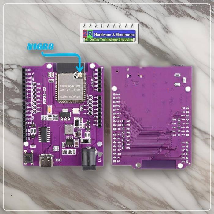Jual N16R8 ESP32-S3 UNO WROOM-1 WIFI Bluetooh BLE Board Type-C - Kota ...