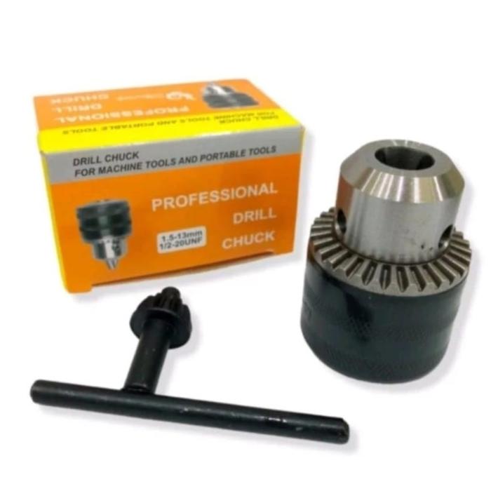Jual Kepala Bor 13 mm / Drill Chuck 1.5 - 13mm 1/2 - 20 UNF - Jakarta ...