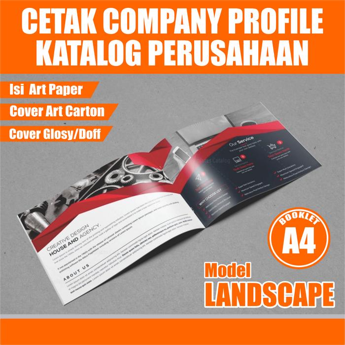 Jual CETAK COMPANY PROFILE / KATALOG PERUSAHAAN - BOOKLET LANDSCAPE A4 - CUSTOM HALAMAN ...