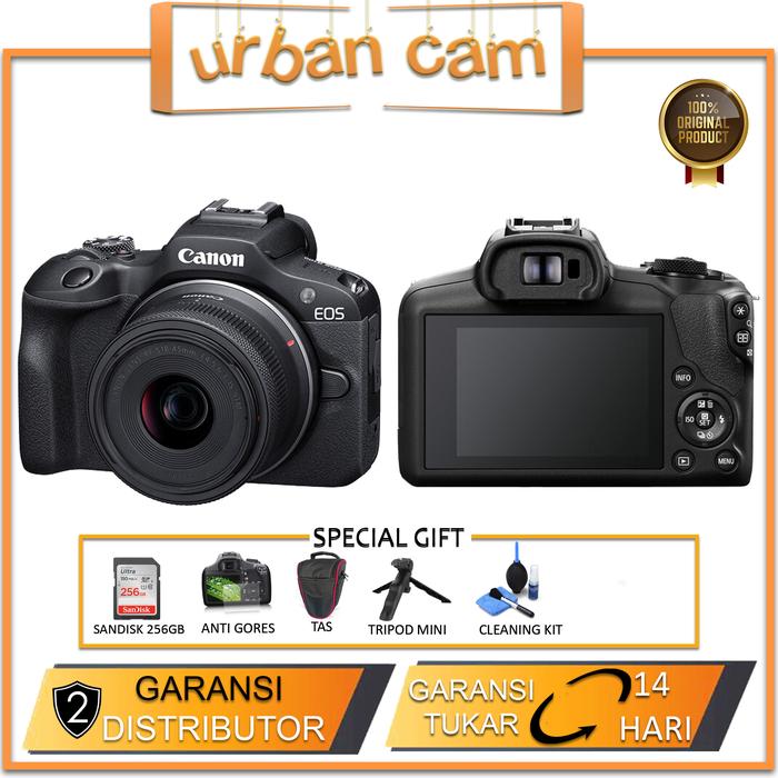 Jual Canon EOS R100 KIT RF-S 18-45mm f4.5-6.3 IS STM / Canon EOS R 100 ...