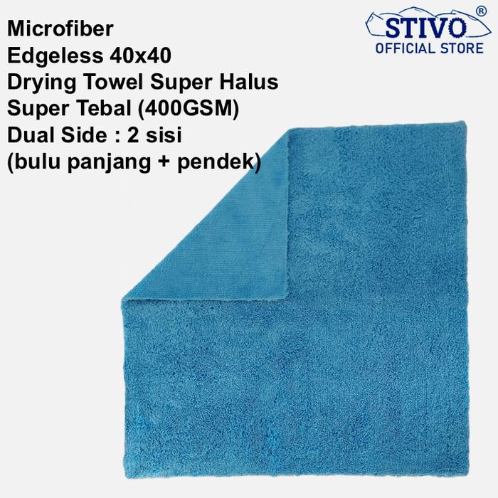 Promo MICROFIBER EDGELESS - 40x40 Kain Lap Detailing PREMIUM Dual Side ...
