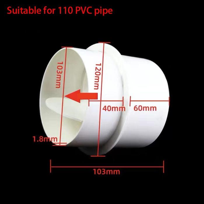 Jual Back Flow Valve Konektor Selang Air Vent Ducting Hose Connector ...