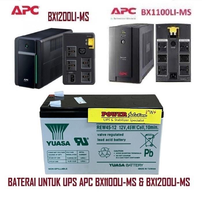 Jual YUASA REW45-12 12V 9Ah Battery UPS APC RBC17 RBC175 BX 1100 BVX ...